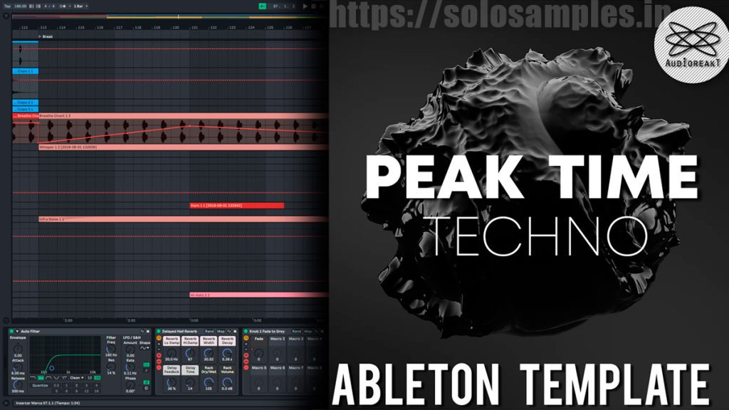 Audioreakt Peak Time Techno Ableton | SOLOSAMPLES Audioreakt Peak Time Techno Ableton | SOLOSAMPLES